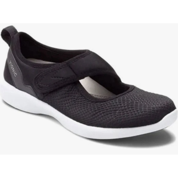Vionic | Shoes | Vionic Sonnet Ballet Flats Hookandloop Strap Mary Jane ...